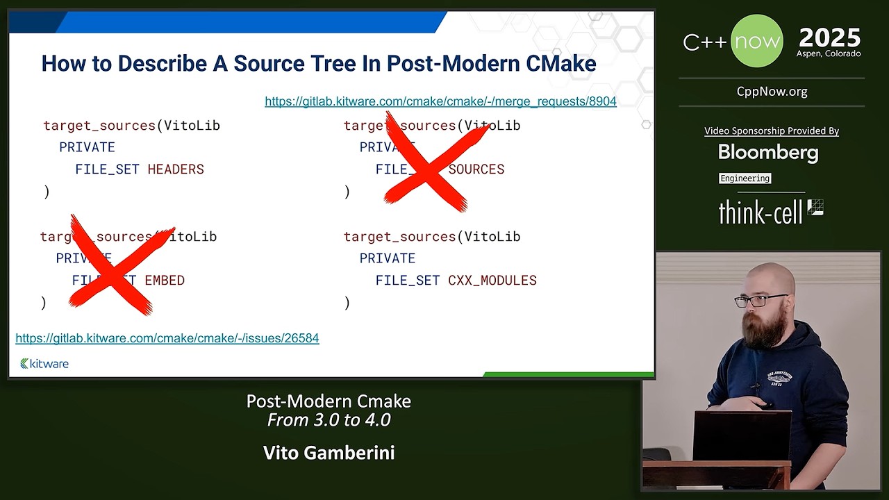 Post-Modern Cmake - From 3.0 to 4.0 - Vito Gamberini - C++Now 2025