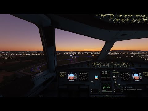 Airbus 320 Landing at Florence Airport Runway 23