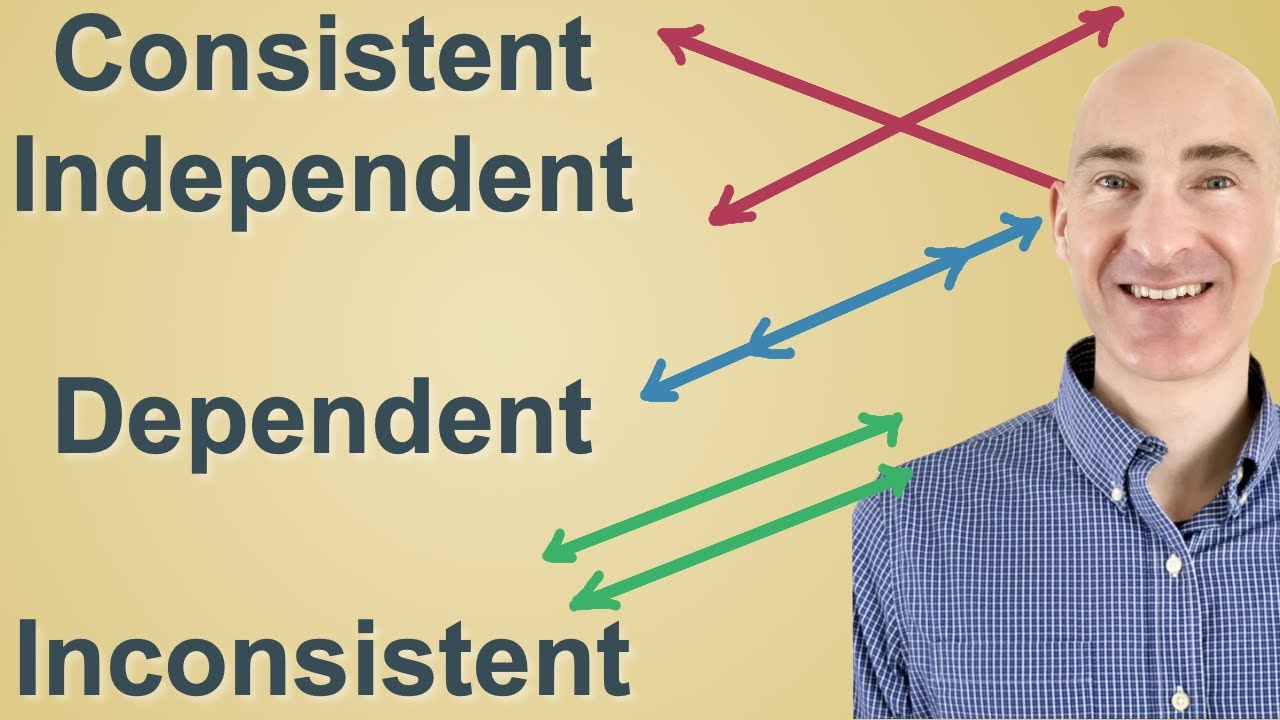 Consistent Independent, Dependent and Inconsistent