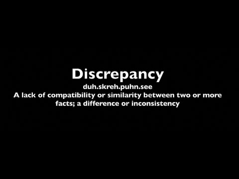 DISCREPANCY - meaning, pronunciation, usage and examples