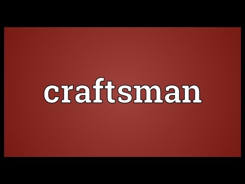 Craftsman Meaning