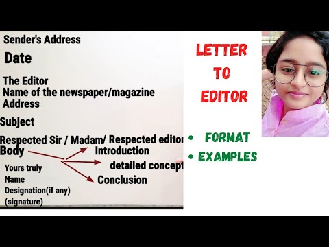 Letter to editor | format |examples | class 10 |class 11| class 12 |class 4,5,6,7,8 | marks pattern