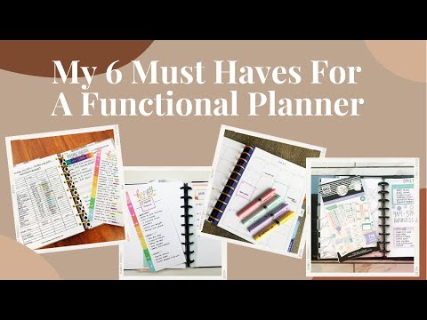 My 6 Must Haves For A Functional Planner