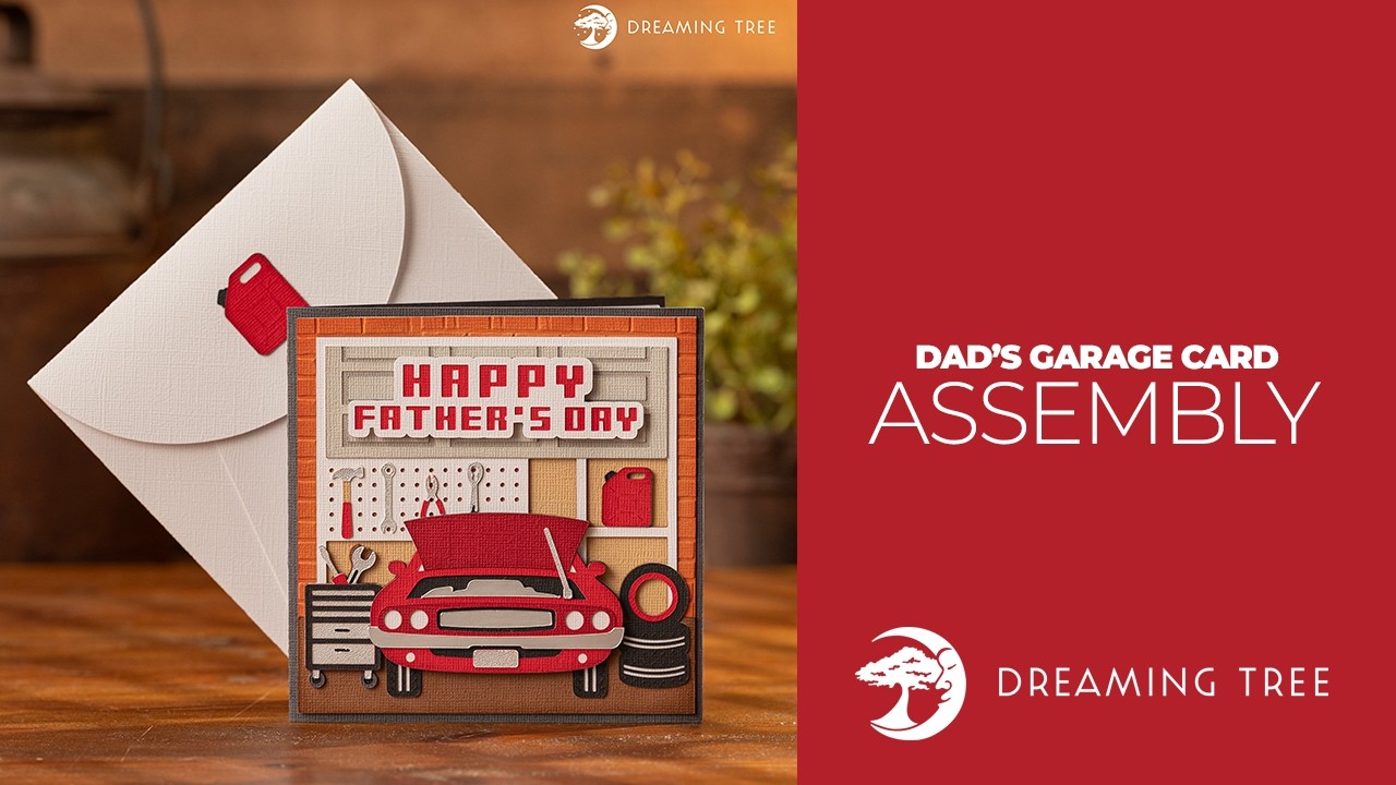 SVG File - Dad's Garage Card - Assembly Tutorial