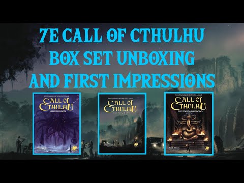 7E Call of Cthulhu Box Set Unboxing and First Impressions | Blue Dragon RPG Review