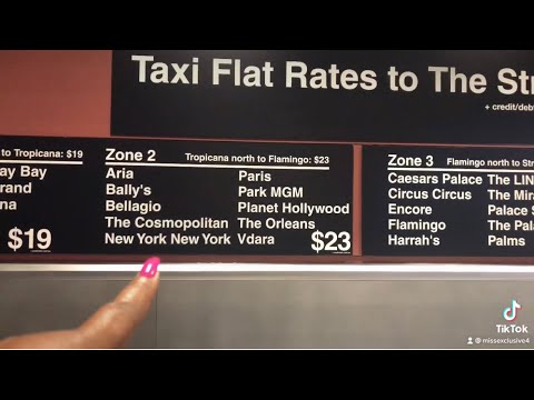 Explaining Las Vegas Taxi Flat Rates from the Airport #SHORTS #LasVegas