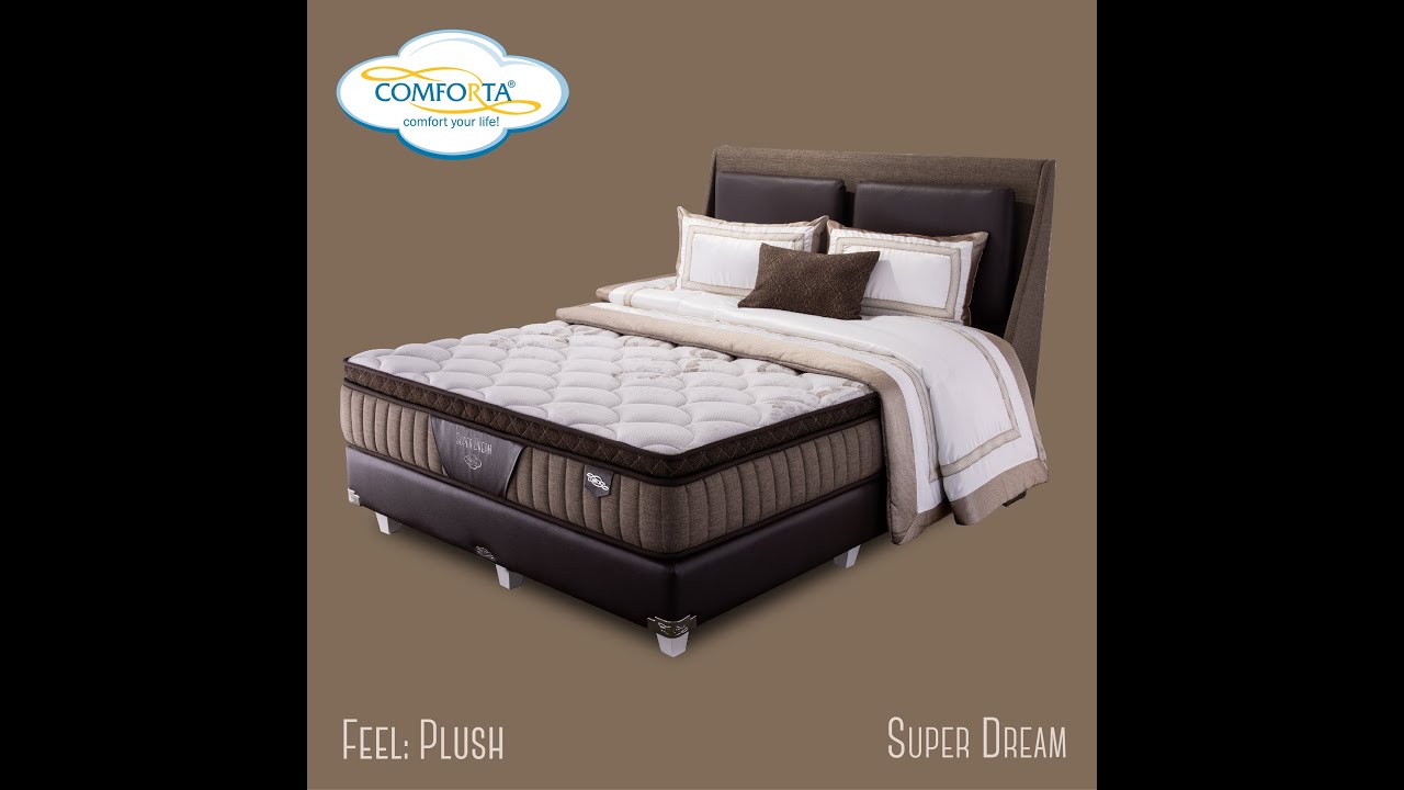 COMFORTA SpringBed SUPER DREAM ( KASUR / SET ) 160 180 200 90 100 120 - Hanya KASUR, 90x200