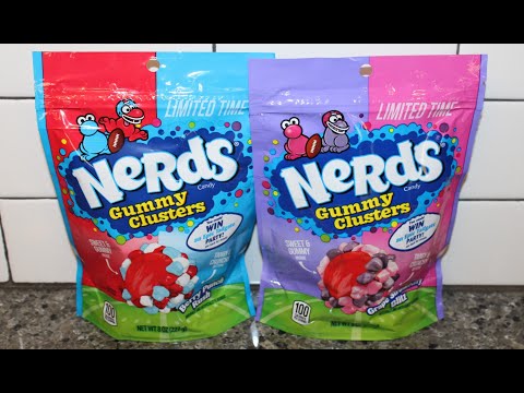 Nerds Gummy Clusters: Berry Punch Rush & Grape Strawberry Blitz Review