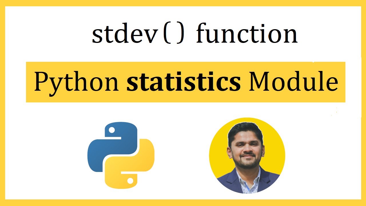 Python stdev() function | statistics module | Amit Thinks