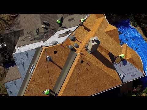 Roof Replacement Overhead Drone