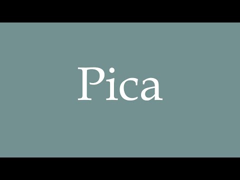 How to Pronounce ''Pica'' Correctly in French