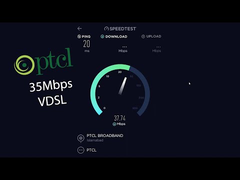 PTCL VDSL - NEW 35 Mbps Internet !! Speed Test - Streaming