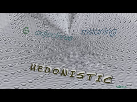 hedonistic - 6 adjectives meaning hedonistic (sentence examples)
