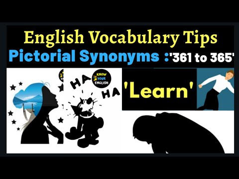 English Vocabulary Tips [ Video 51 ]: #361 - 365 I Pictorial Synonyms I