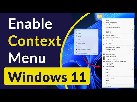 Enable Context Menu Windows 11 (Useful Tip!)