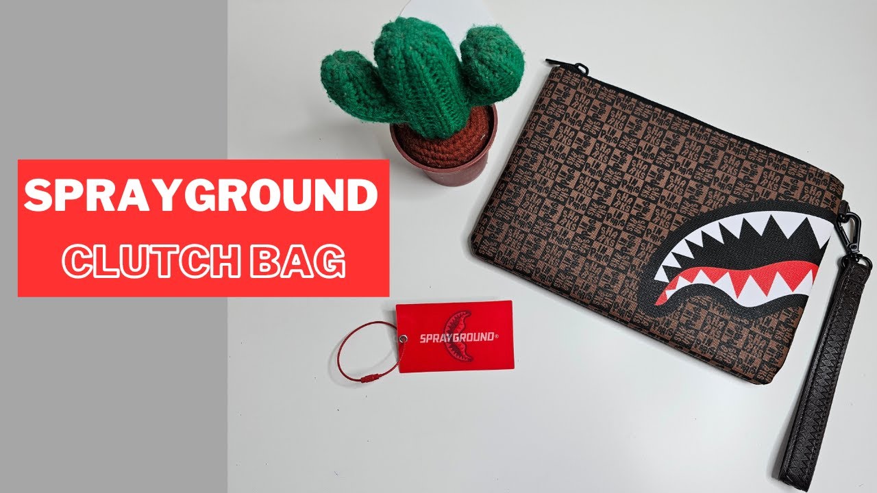 SPRAYGROUND CLUTCH BAG UNBOXING