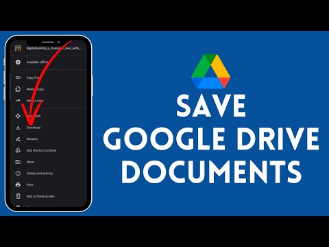 How To Download Files From Google Drive 2024 | Save Google Drive Documents To Phone (Full Tutorial)