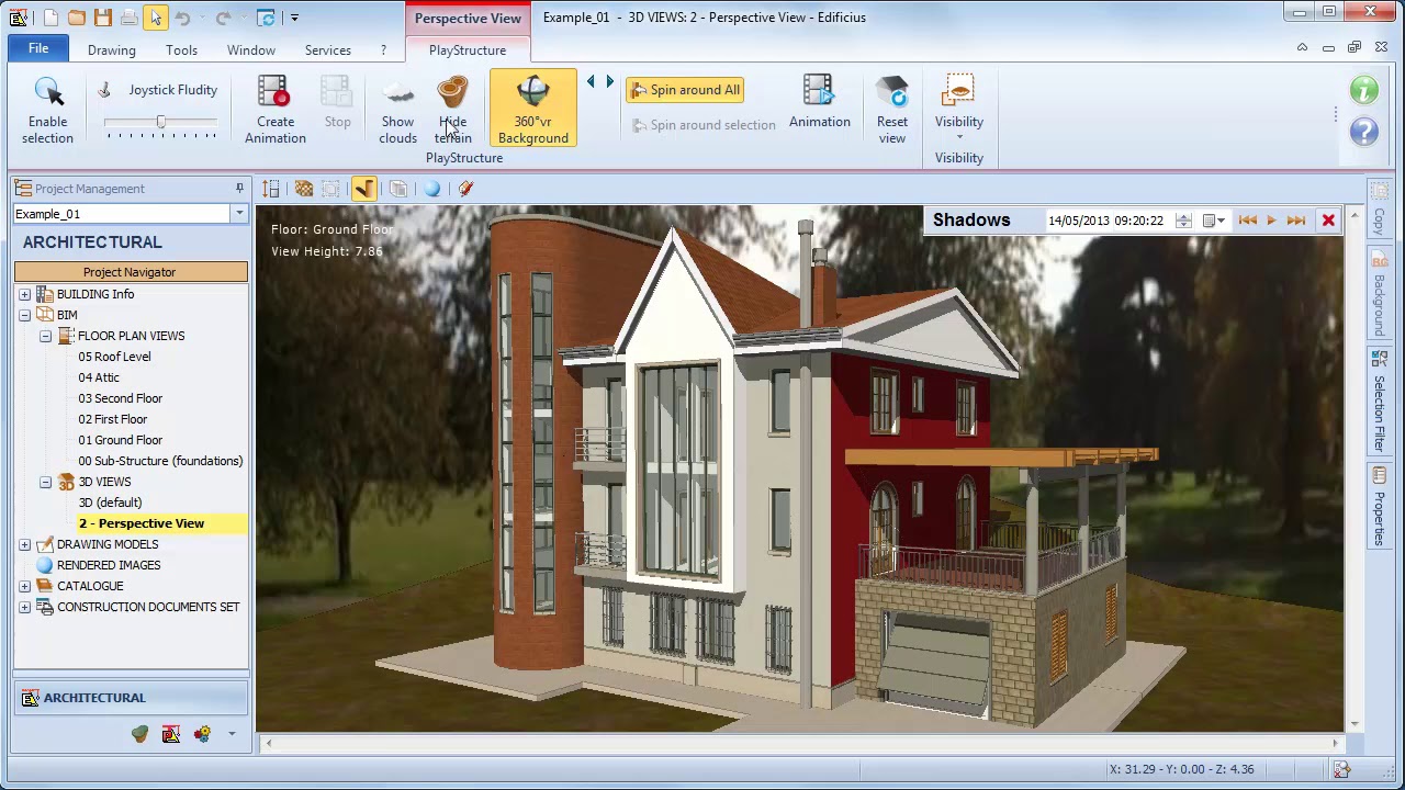 Edificius Tutorial - Rendering the PlayStructure View - ACCA software