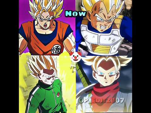 Dragon Ball Then ☠️ (DBS Vs DBZ) #dbs #dbz #anime #shorts #goku #vegeta #gohan #trunks #trading
