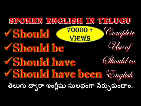 Should, Should be, Should have, Should have been in English Grammar Spoken English | Chrish EduTech