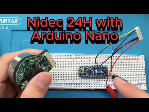 Nidec 24H how to use with Arduino!!