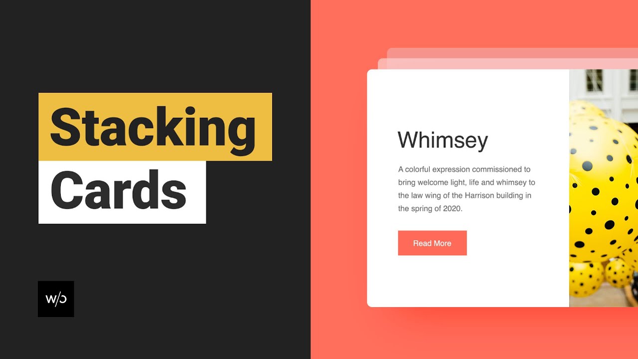 Stacking Cards Widget | Tutorial by Without Code