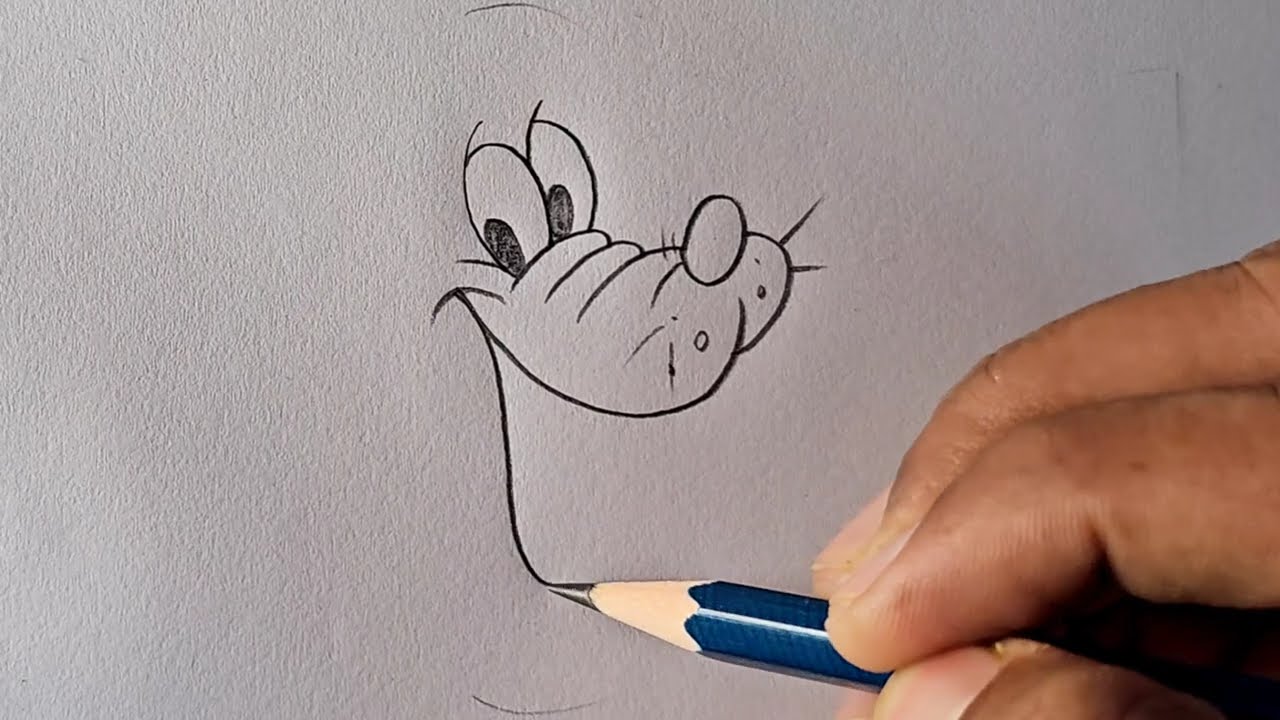 How to Draw Pluto the Dog | Step by Step Easy Drawing Tutorial