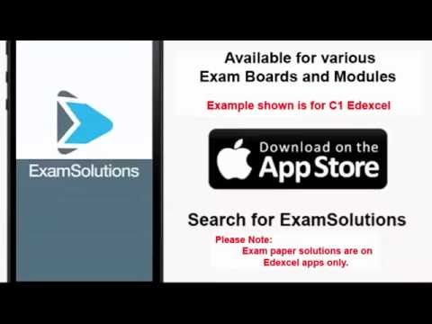 Preview of the ExamSolutions maths revision apps for iOS and Android