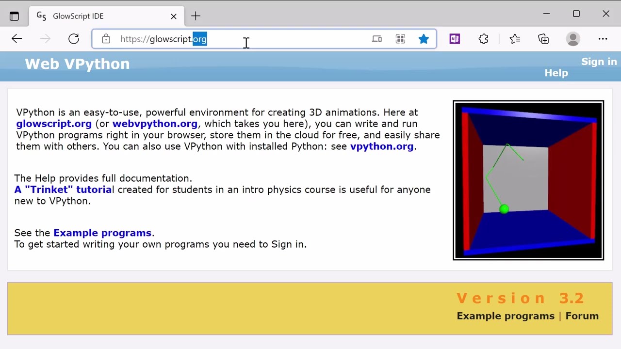 WebVPython.org Tutorial