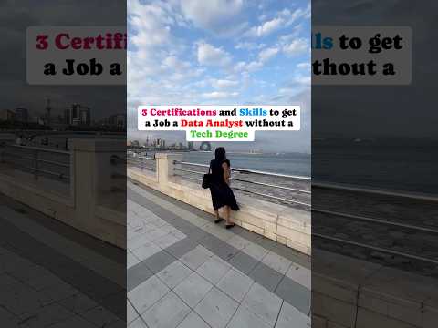 3 certifications and skills to get a job as a Data Analyst without a Tech Degree -- Read Pin Comment