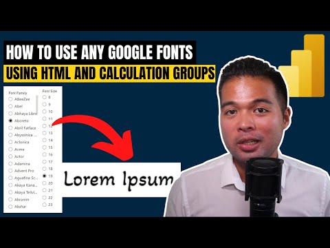 How to use ANY GOOGLE FONTS using HTML Viewer and Calculation Groups // Beginners Guide to Power BI