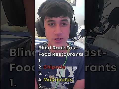 BLIND RANKING Famous Fast Food Restaurants 🍔