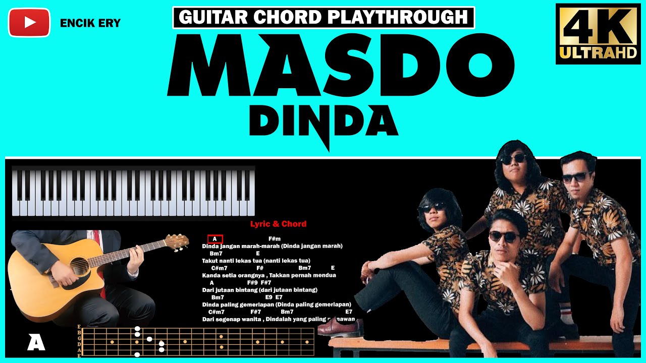 Masdo - Dinda  ( Guitar Chord Playthrough )