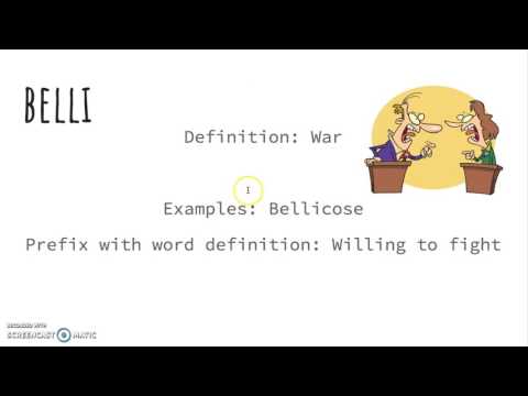 Greek and Latin Word Parts