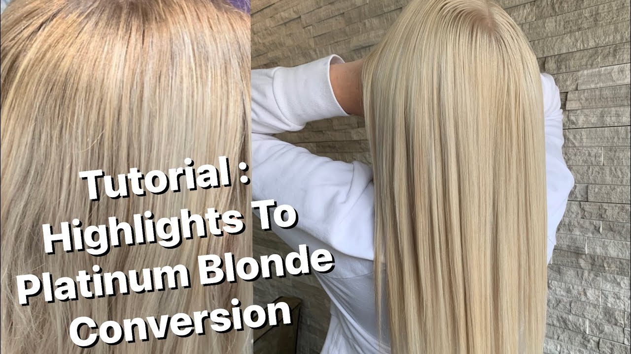 TUTORIAL | Highlights To Platinum Blonde Conversion | SAFELY Lightening The Hair
