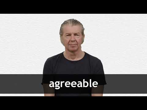 AGREEABLE definition and meaning | Collins English Dictionary