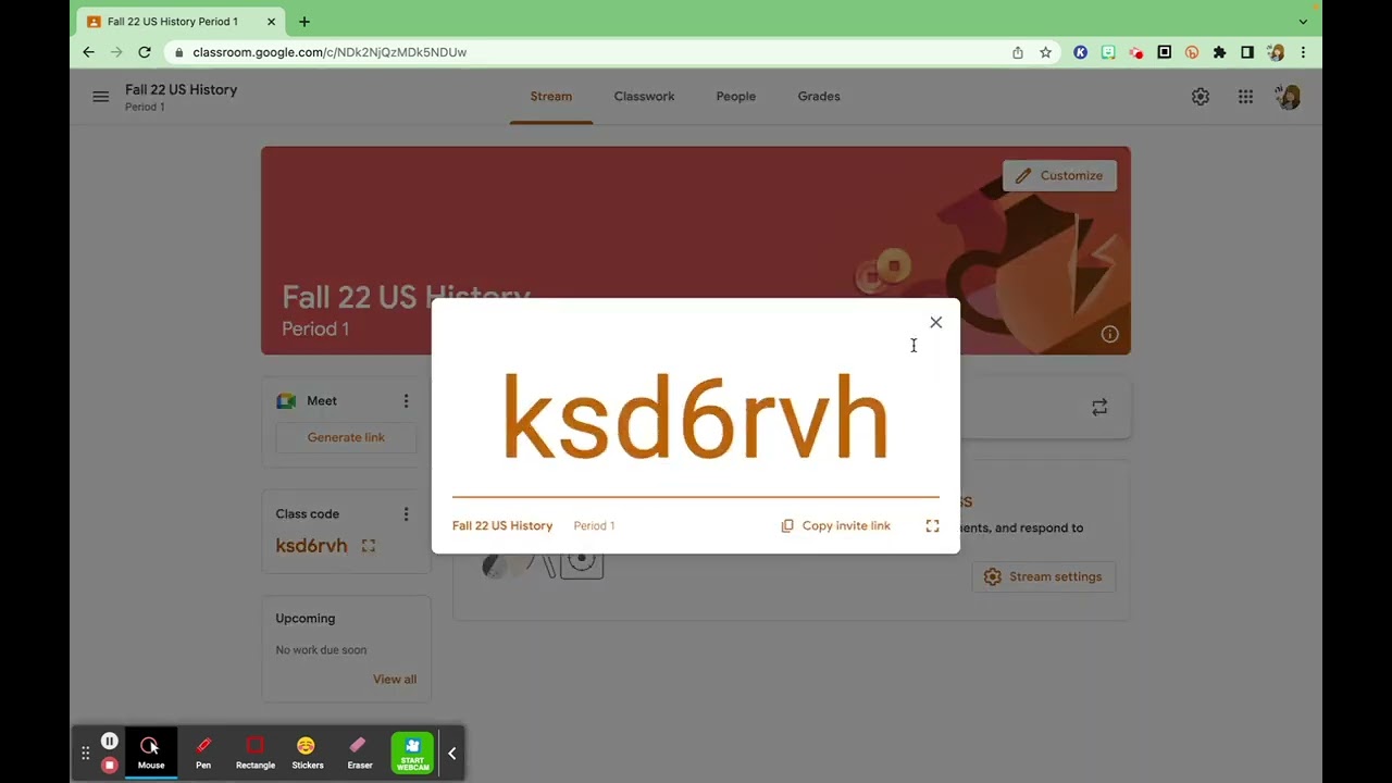 Google Classroom Creation for Single Subject or Section