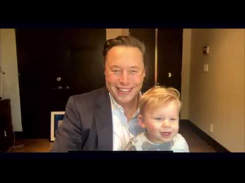 Elon Musk with youngest son X Æ A-12 Musk