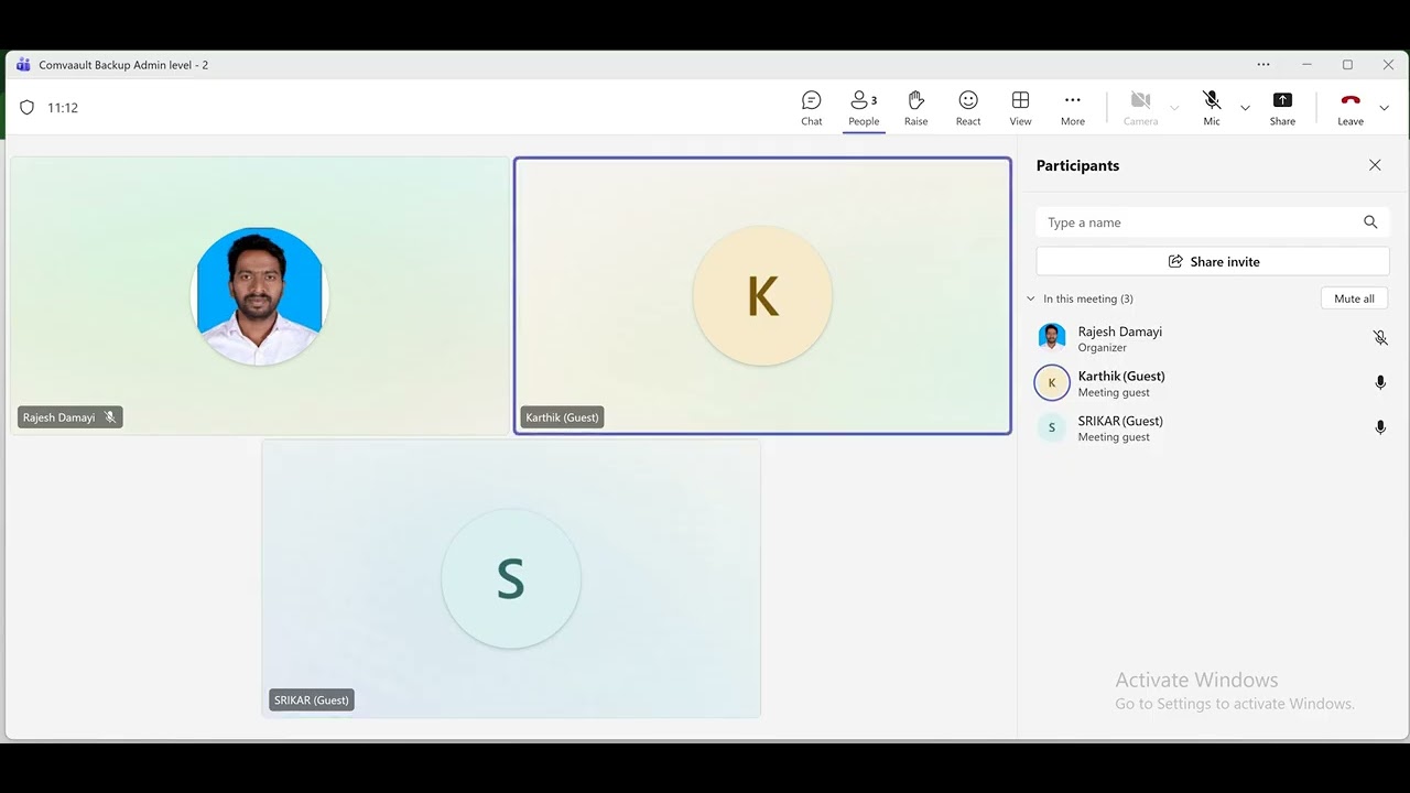 Backup admin manager round