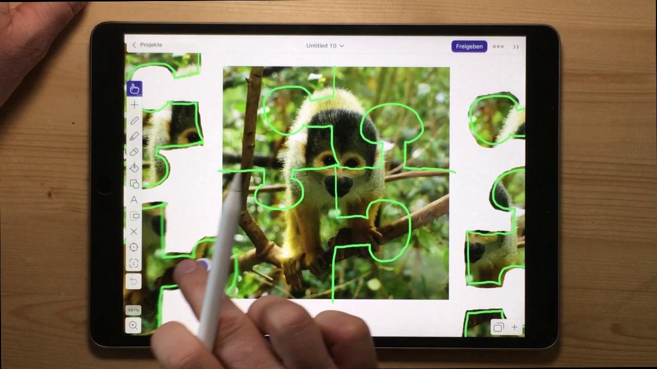 Foto-Puzzle mit Explain Everything