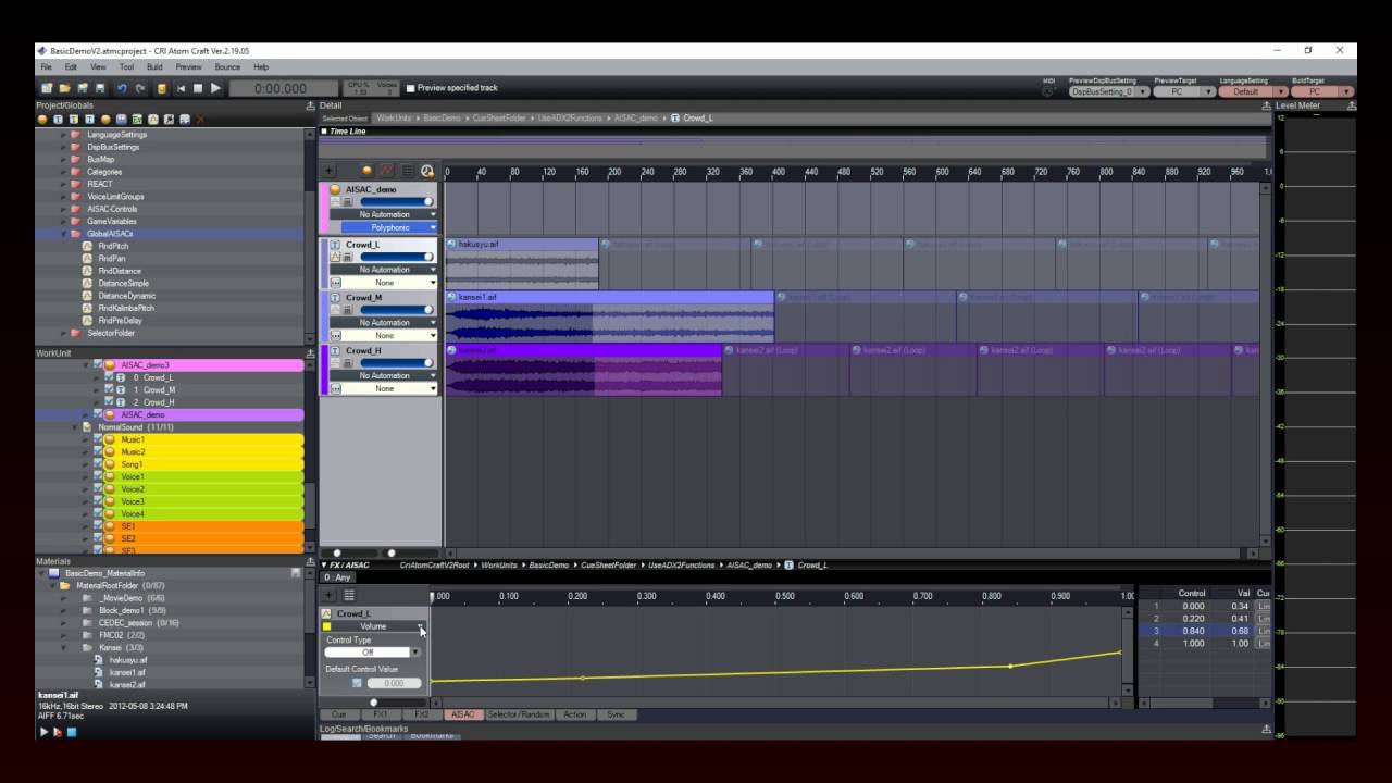 ADX2 Tutorial 13 - Using AISACs