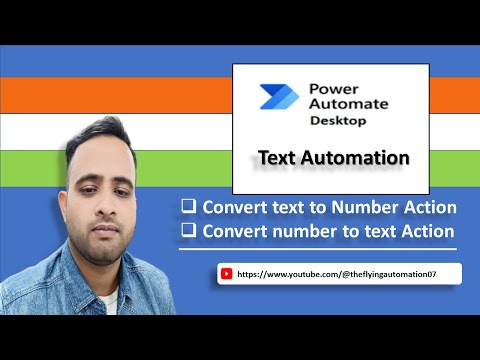Convert text to number & number to text in MS Power Automate desktop with Example|MS PAD Tutorial-47