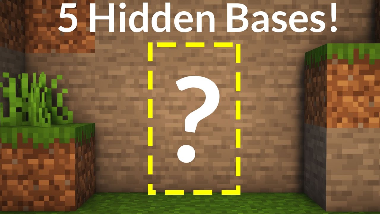 5 Simple Hidden Bases in Minecraft! - マイクラビルダーズ