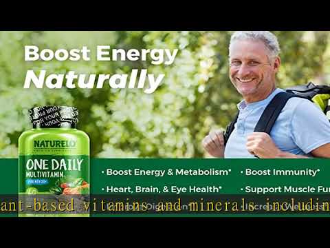 NATURELO One Daily Multivitamin for Men 50+ - with Vitamins & Minerals + Organic Whole Foods - Supp