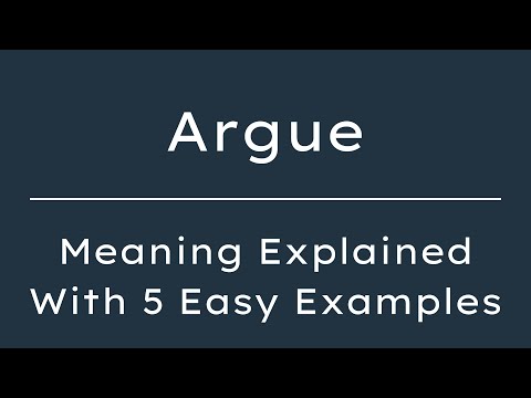 Argue Meaning in English With 5 Example Sentences, Argue Meaning in English