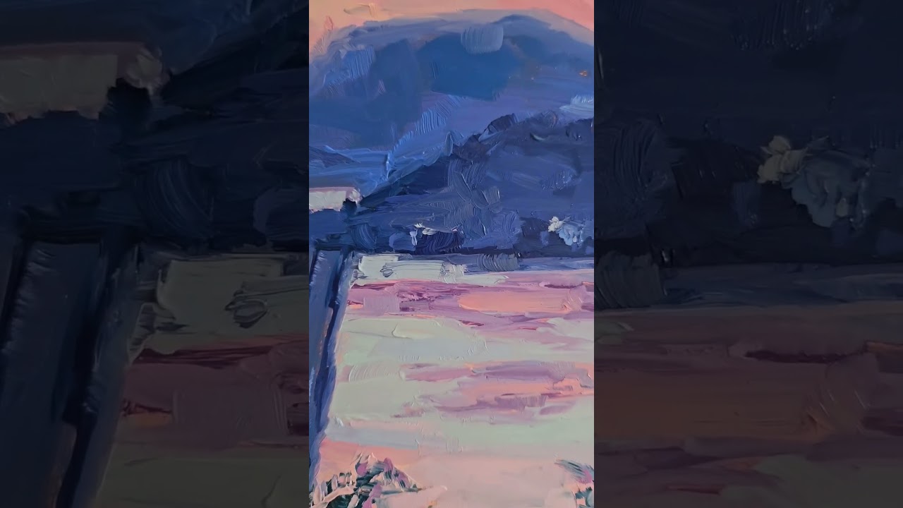 Remember slides - the least practical form of photography? #art #painting #abstractlandscape