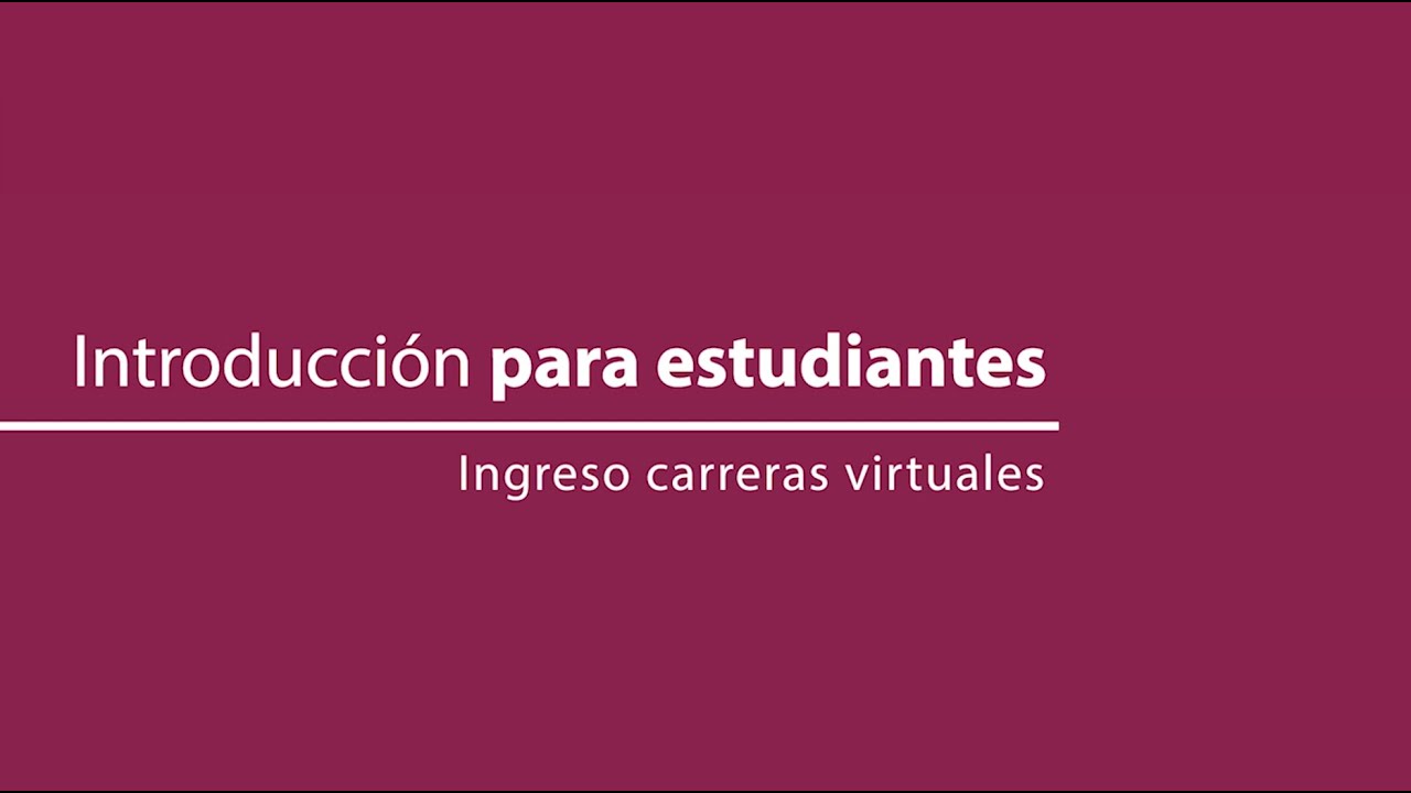 Video tutorial ingreso carreras virtuales 2020