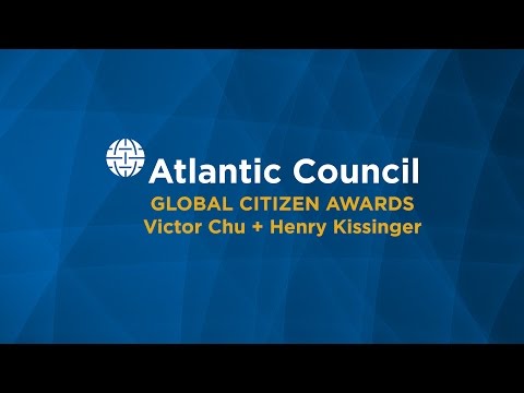 2014 Global Citizen Awards: Victor Chu + Henry Kissinger