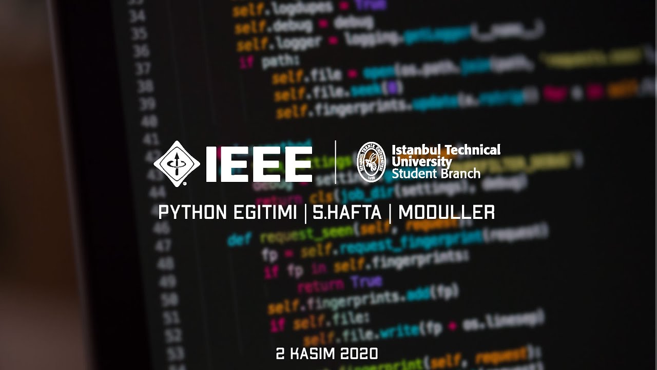 Python Eğitimi | 5.Hafta | Modüller