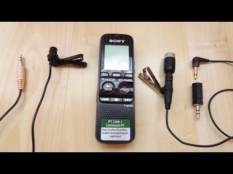 Sony ic sound recoder wireless mic solution review and testing icd-px 33